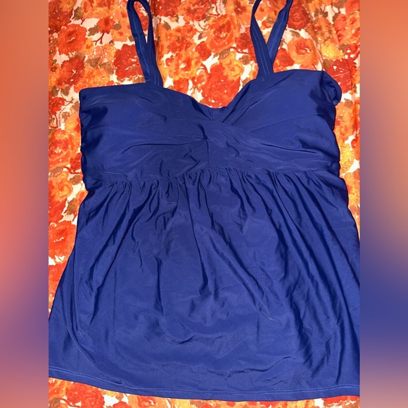 Swim | Navy Blue Swim Top Tankini | Poshmark